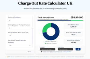 Charge Out Rate Calculator UK (Free) | FigsFlow